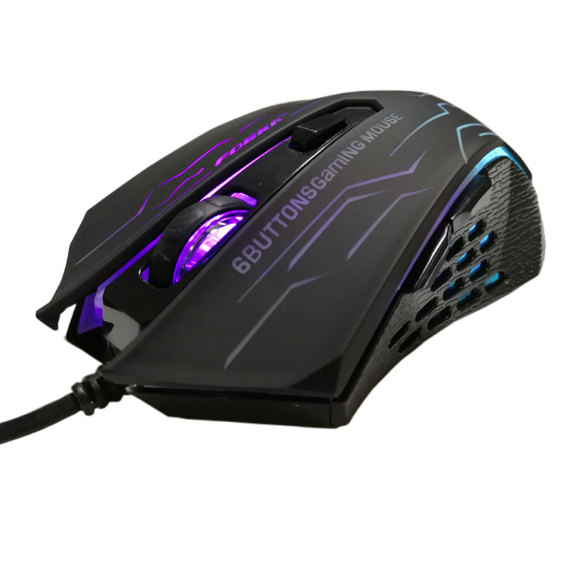 Ergonomic Silent Wired Gaming Mouse with 6 Buttons | Hobbiestly